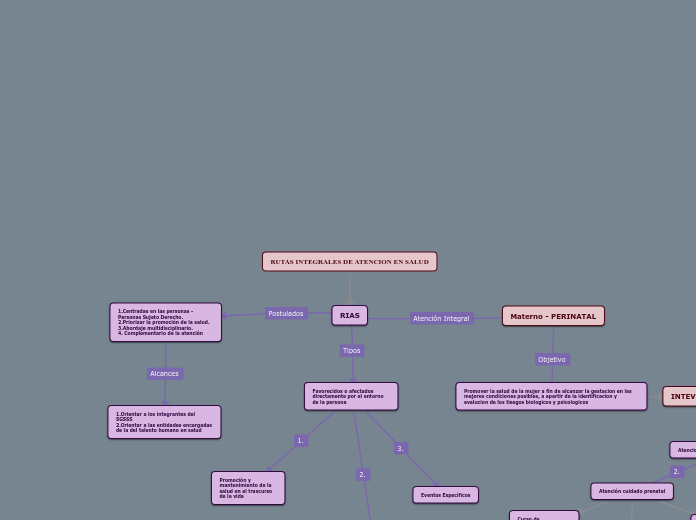 RUTAS INTEGRALES DE ATENCION EN SALUD - Mind Map